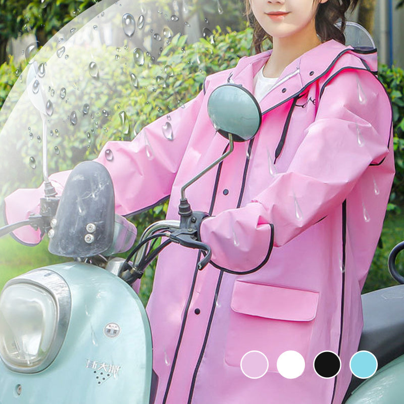 Impermeable reutilizable con capucha y mascarilla para adultos – takuyi